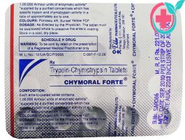 Buy Trypsin Chymotrypsin(Chymoral Forte Tablets): Check Price, Uses ...